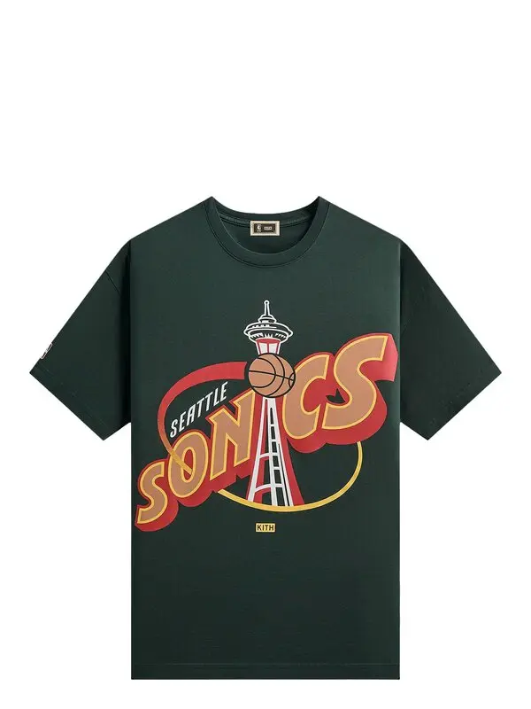 Kith For Nba All-star Seattle Supersonics Vintage Tee Stadium - Green