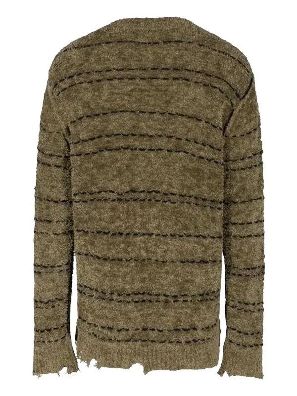 NAMACHEKO Viskan Striped Crewneck Sweater - Green