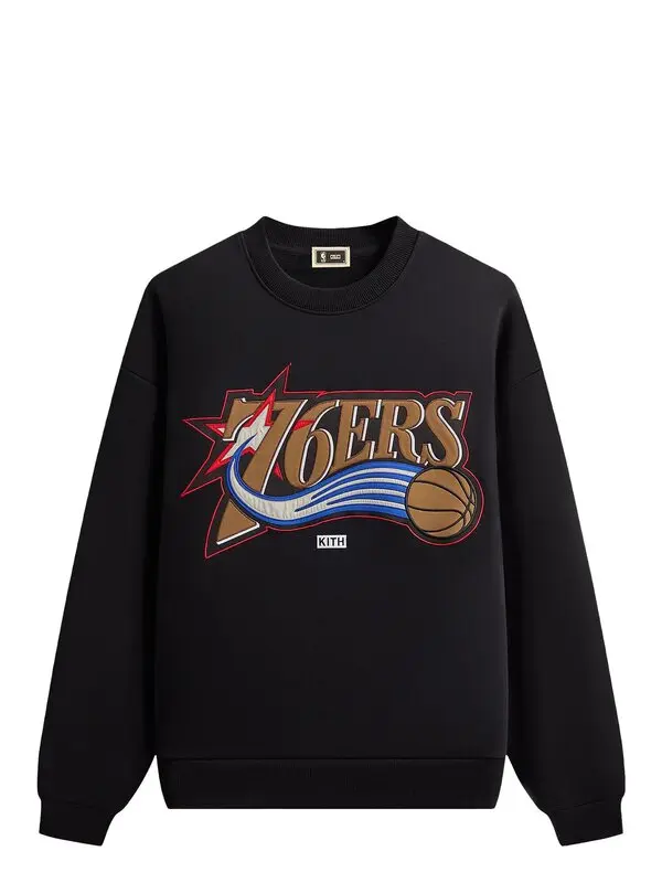 Kith For Nba All-star Philadelphia 76ers Nelson Crewneck - Black