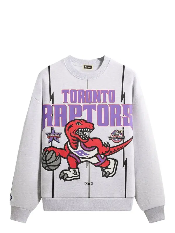 Kith For Nba All-star Toronto Raptors Nelson Crewneck - Grey