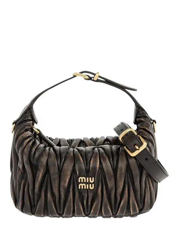 Miu Miu Matelassé Handbag - Brown