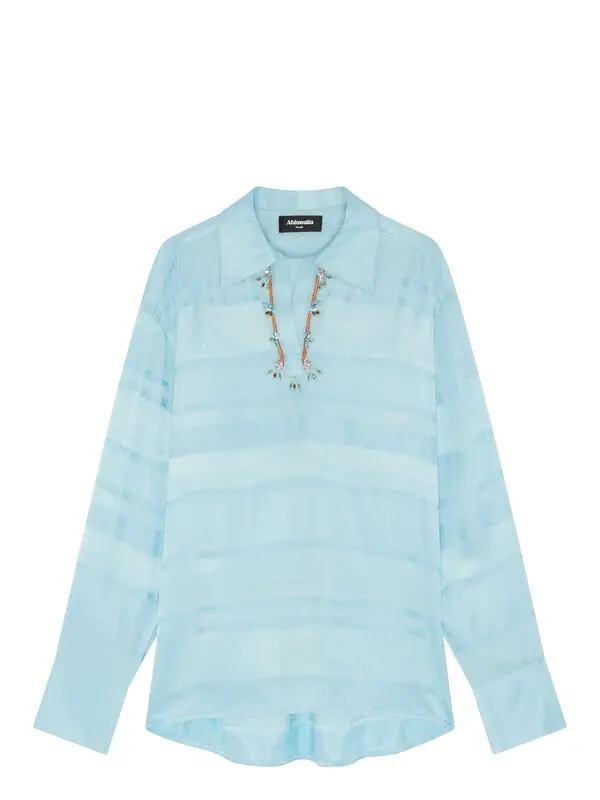 Ahluwalia Bnaebi Embellished Shirt - Blue