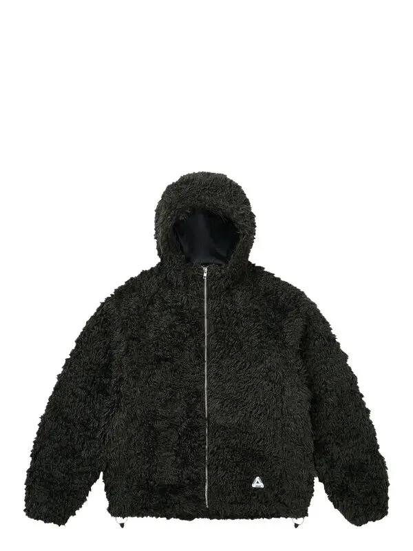 PALACE Furry Fleece Jacket - Black