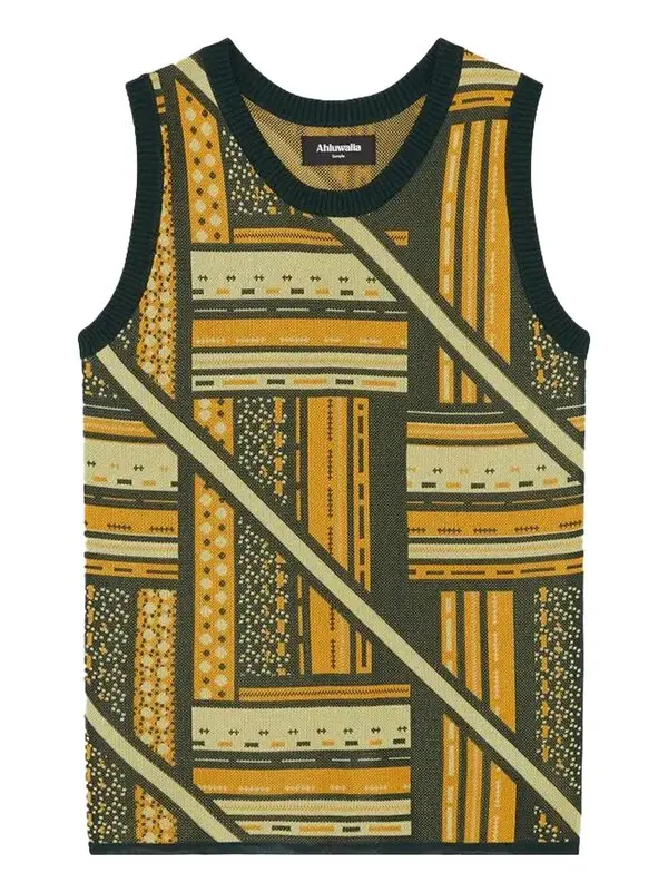 Ahluwalia Kalonji Knit Vest - Green