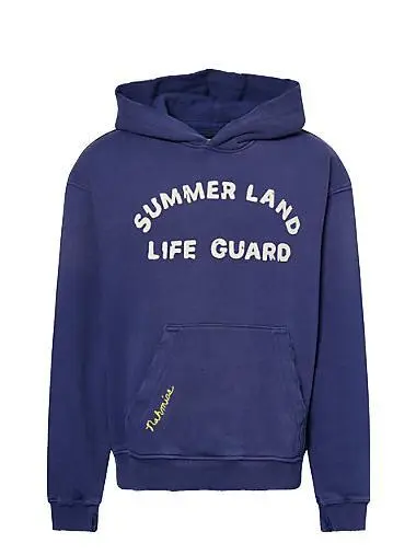 NAHMIAS Life Guard Appliquéd Cotton Hoody - Worn Navy