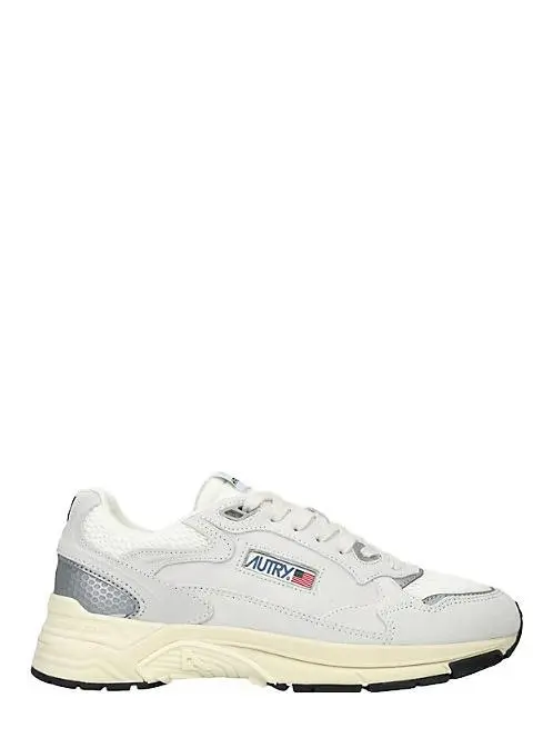 AUTRY Hyperway Suede And Mesh Trainers - White/oth