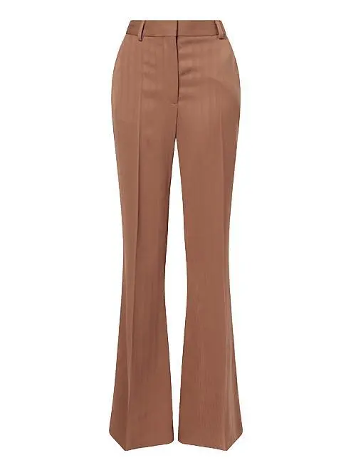 Stella McCartney Mid-rise Bootcut Wool Trousers - Sienna