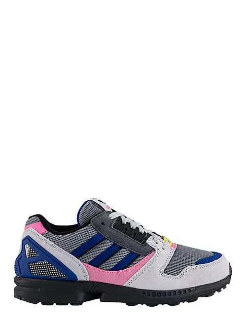 Adidas Zx 8000 Mesh And Suede Trainers - Grey Semi Lucid Blue
