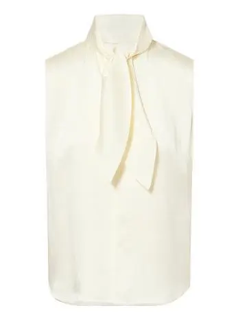 Stella McCartney Tie-neck Sleeveless Top - Buttermilk