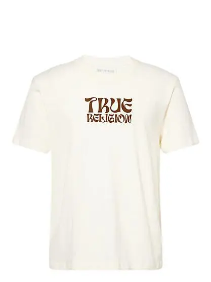 True Religion Wavy Buddha Graphic-print Cotton T-shirt - Winter White