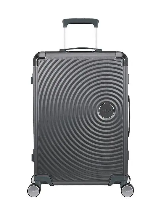 AMERICAN TOURISTER Soundbox Alu Medium Suitcase 68cm - Brushed Anthracite