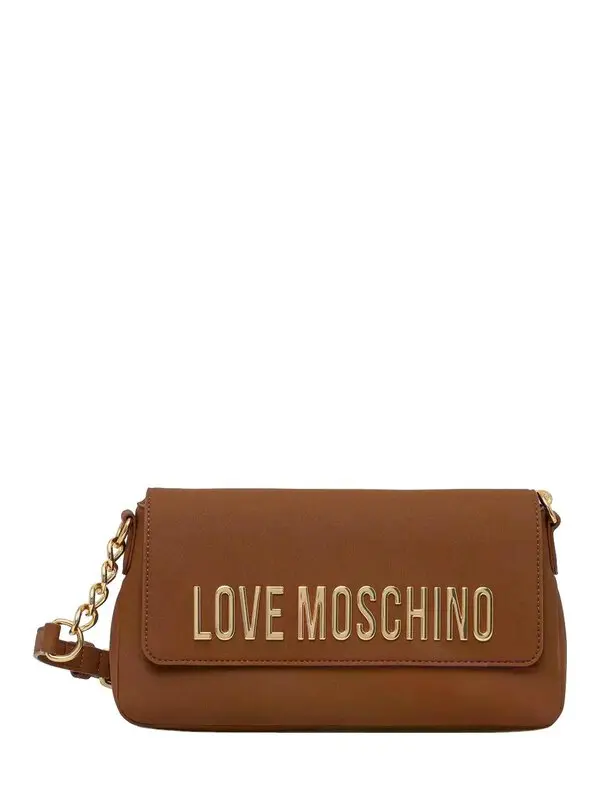 Moschino Logo Crossbody Bag - Brown