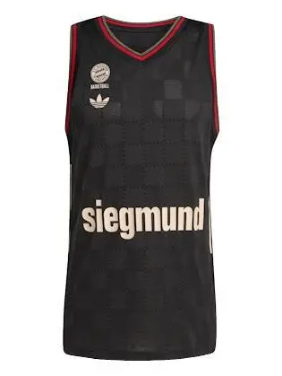 Adidas Fc Bayern Basketball Jersey - Black