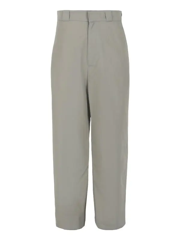 Givenchy Woven Rawcut Pants - Stone Grey