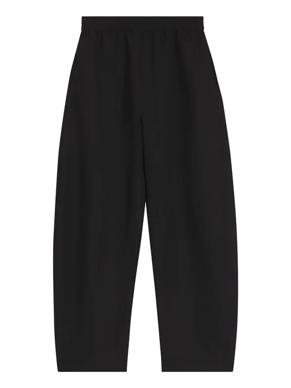 BOSS Balloon-leg Trousers With Elasticated Waist - Black