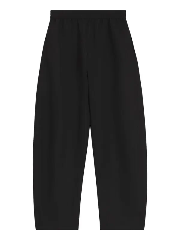 BOSS Balloon-leg Trousers With Elasticated Waist - Black