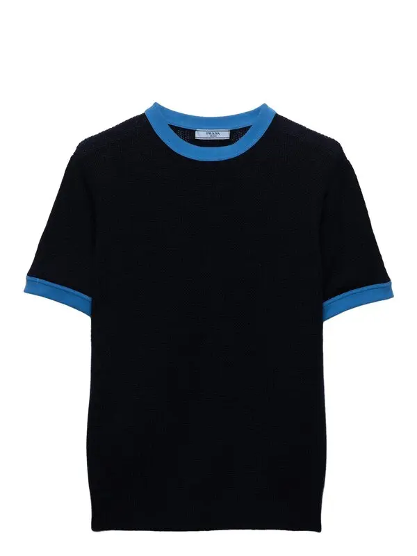 Prada Cashmere Crew-neck Sweater - Blue