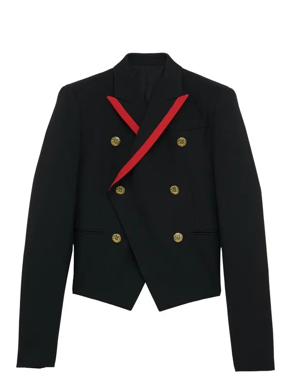 Alexander McQueen Uniform Double-breasted Jacket - Black