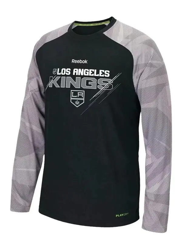REEBOK Los Angeles Kings Long Sleeve Crewneck T-shirt - Black
