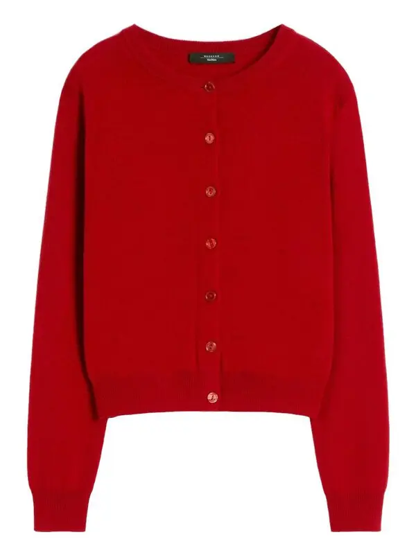 Max Mara Wool And Cashmere Cardigan - Red
