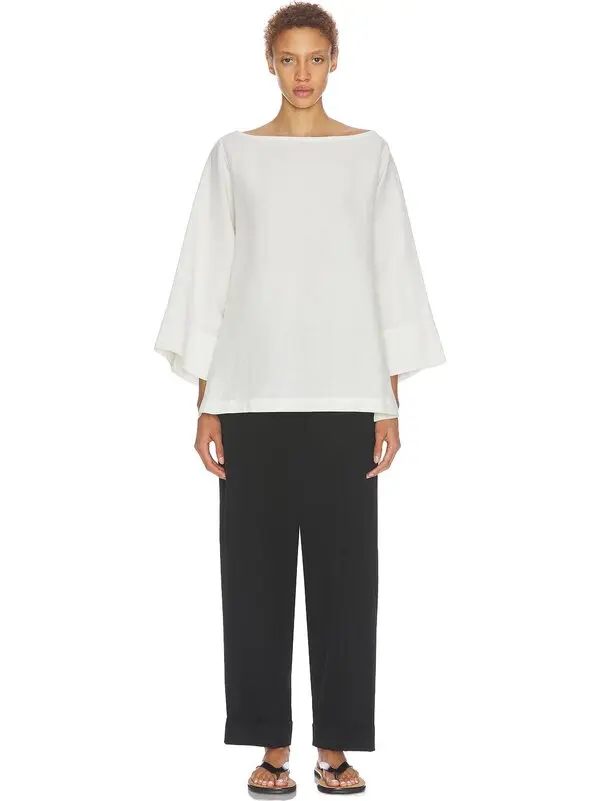 THE ROW Junia Top - White