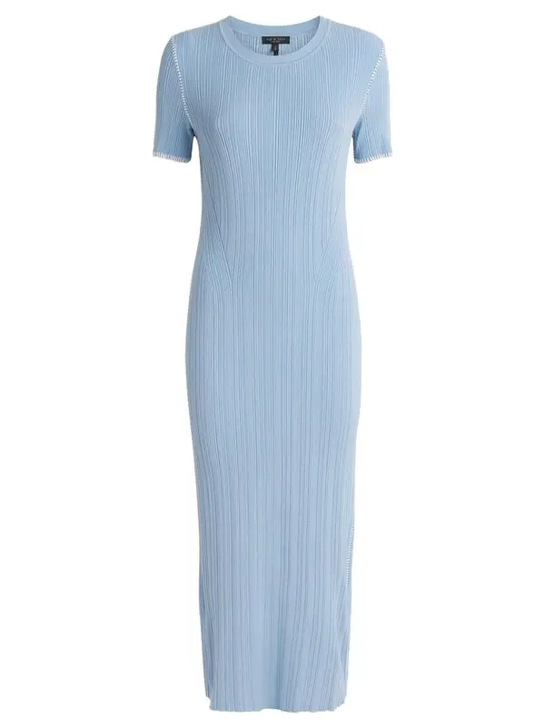Rag & Bone Ribbed Harper Midi Dress - Blue