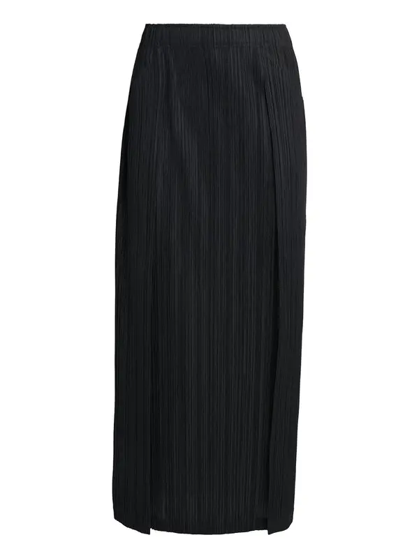 Issey Miyake Thicker Bottoms 1 Pleated Skirt - Black