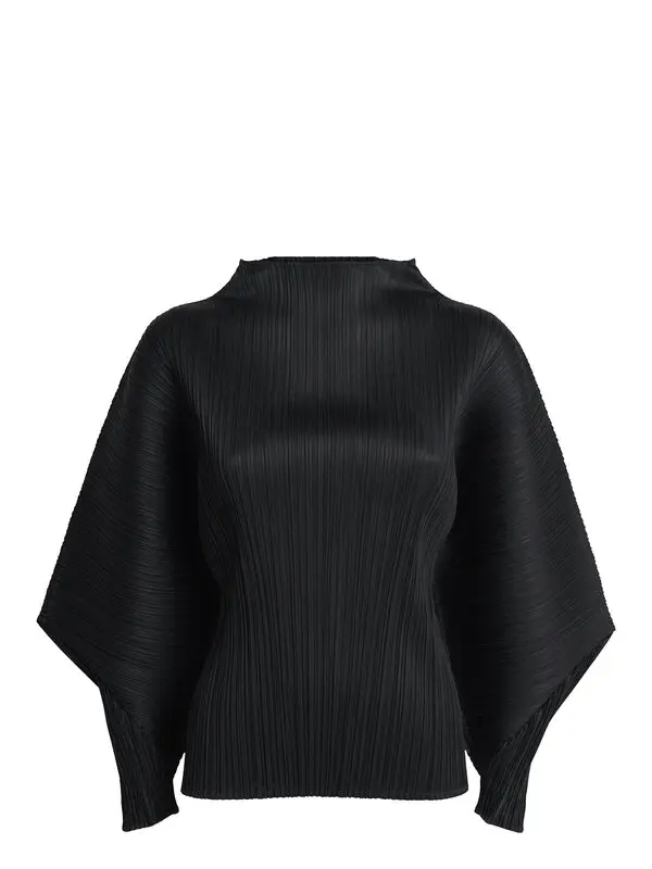 Issey Miyake Skyline High-neck Top - Black