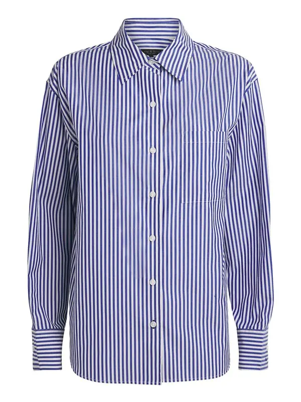 Rag & Bone Stripe Connie Shirt - Blue