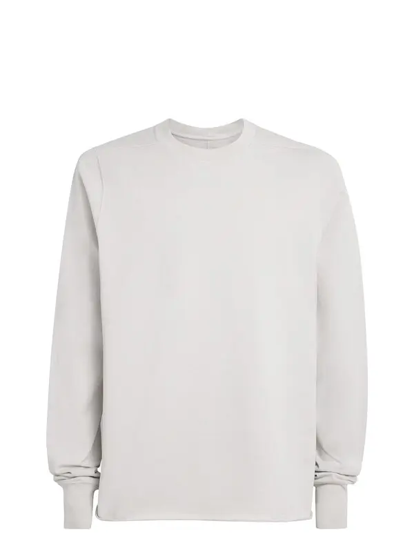 Rick Owens Organic Cotton Crewneck Sweatshirt - White