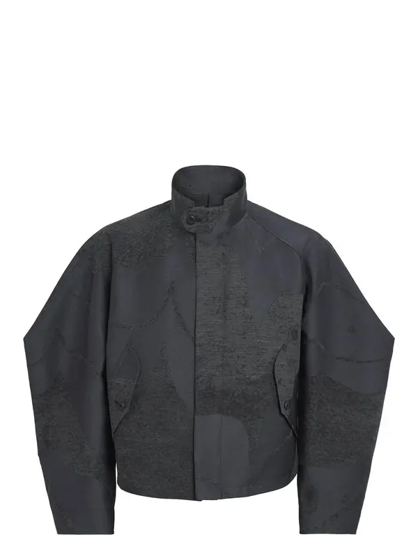 Issey Miyake Inlay Bomber Jacket - Black