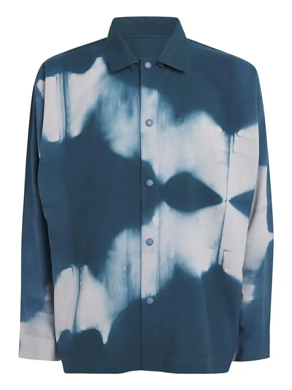 Issey Miyake Shibori-dyed Itajime Shirt - Grey