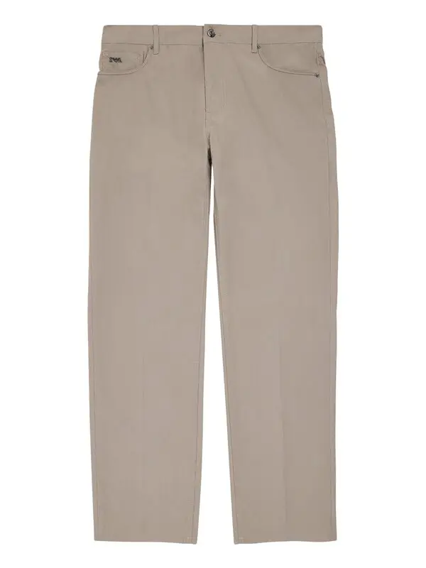 Emporio Armani Cotton Cargo Trousers - Beige