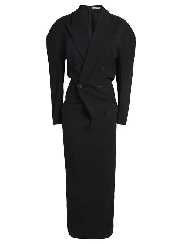 Issey Miyake Like Torso Like Blazer Maxi Dress - Black