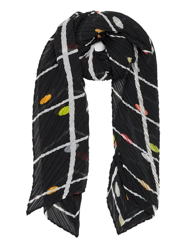 Issey Miyake Crossing Dots Scarf - Black