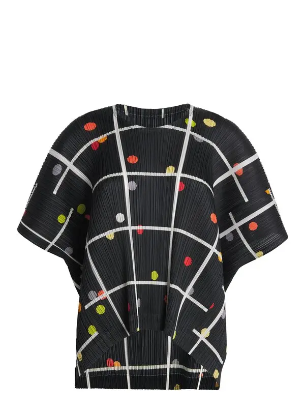 Issey Miyake Crossing Dots Top - Black