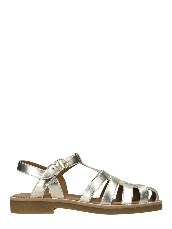 GOLDEN GOOSE Leather Maxime Sandals - Gold