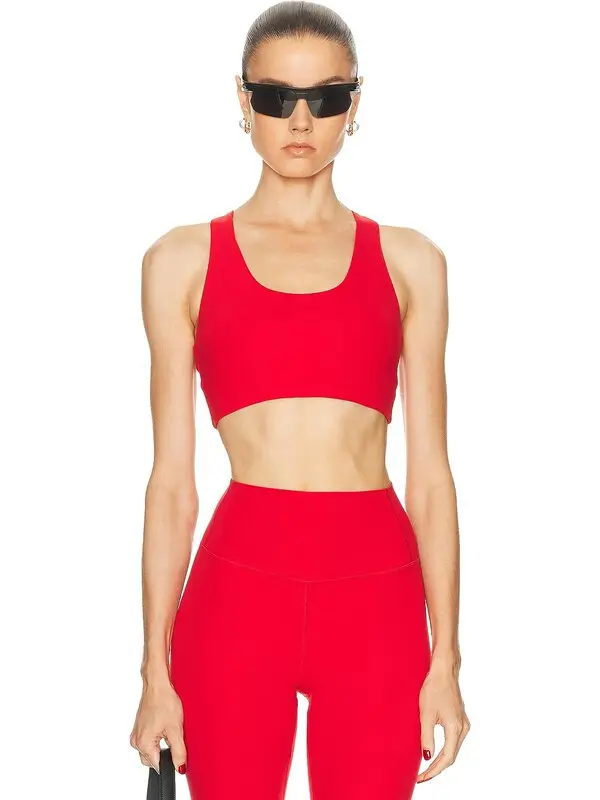Splits59 Sara Airweight Sports Bra In Red - Pirate Red