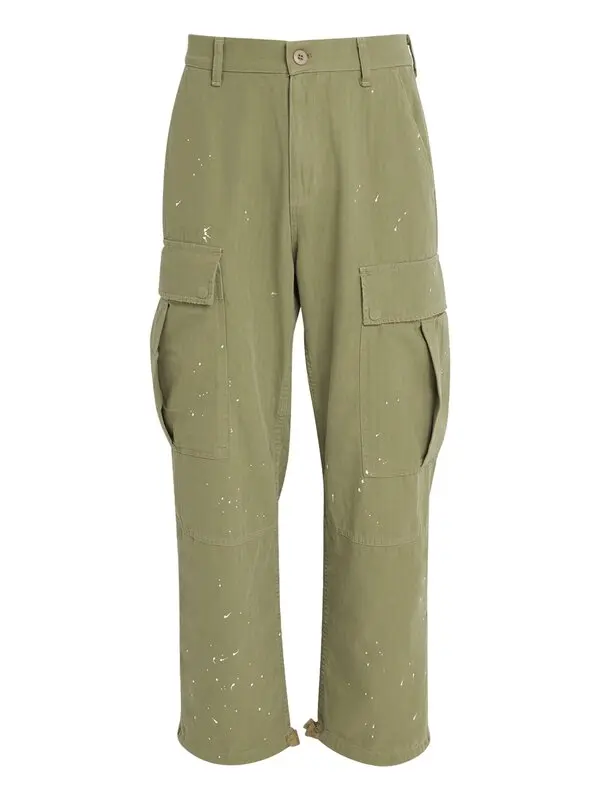 CHERRY LOS ANGELES Wide-leg Cargo Trousers - Green