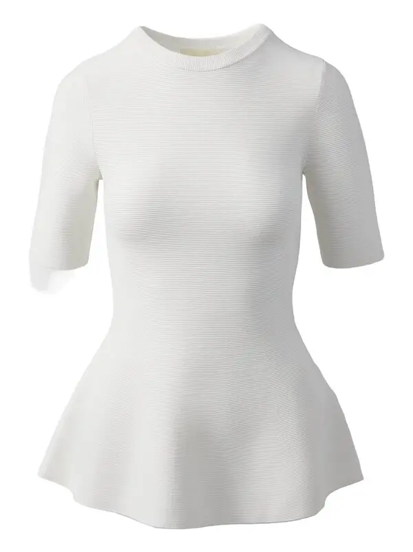WAKAKUU Grenada Peplum Top - White