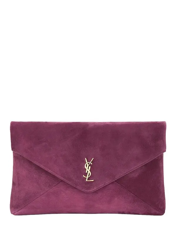 Saint Laurent Xxl Envelope Pouch - Deep Haute Red