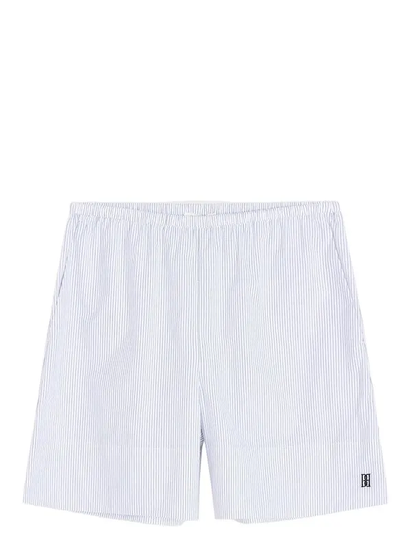BY MALENE BIRGER Striped Shorts - Black,white