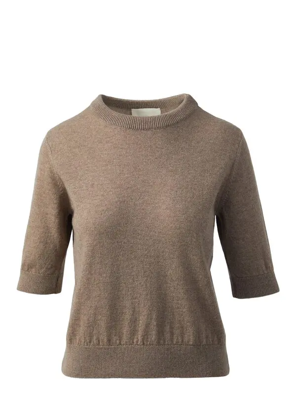 WAKAKUU London Cashmere Top - Sand