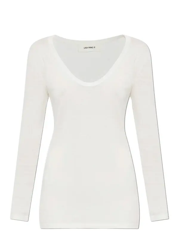 LISA YANG Amalea Knit Top - White