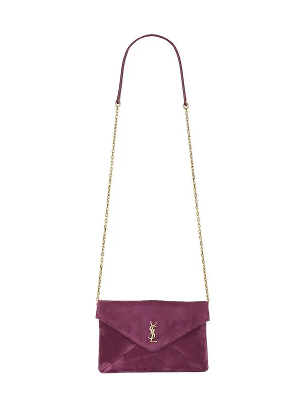 Saint Laurent Small Chain Pouch - Deep Haute Red