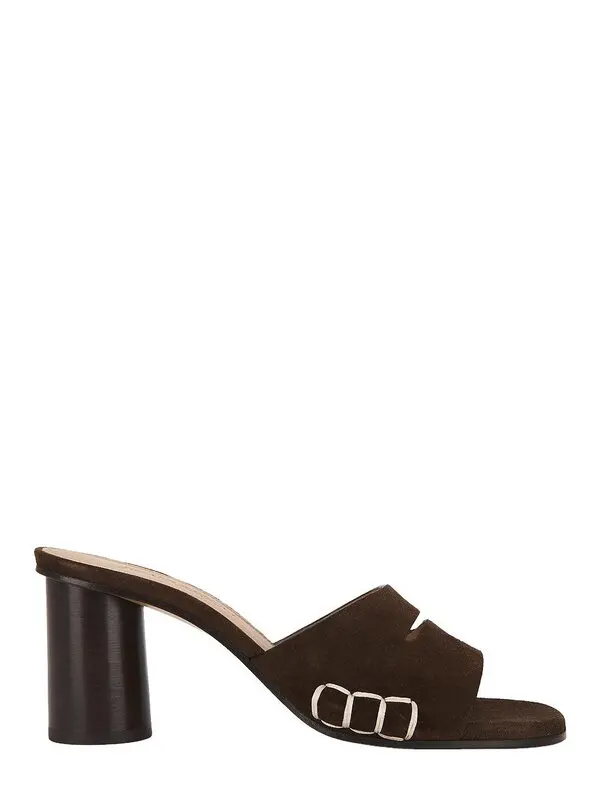 JW Anderson Loafer Mule Sandal - Chocolate Brown