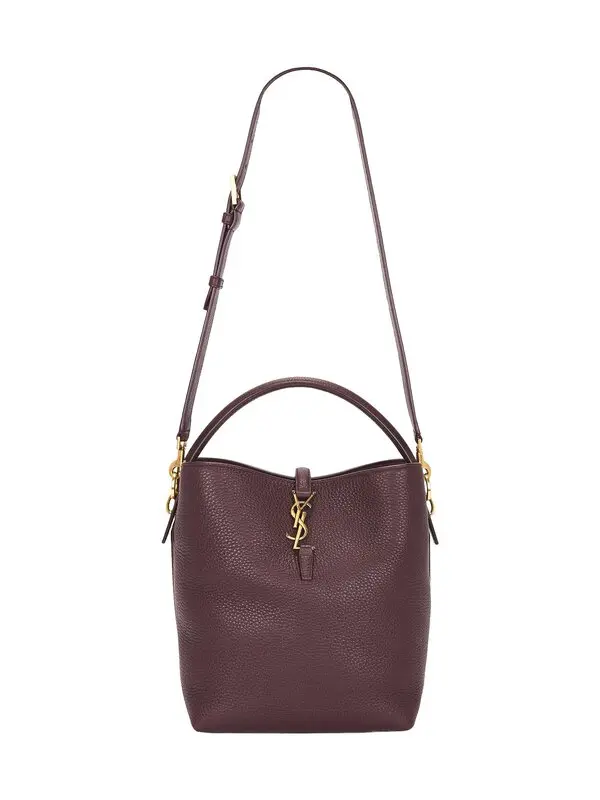 Saint Laurent Le 37 Supple Bucket Bag - Rouge Cabernet