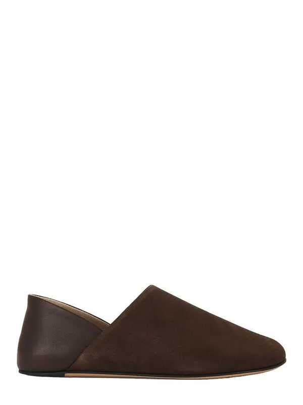 JW Anderson Babouche Flat - Chocolate Brown