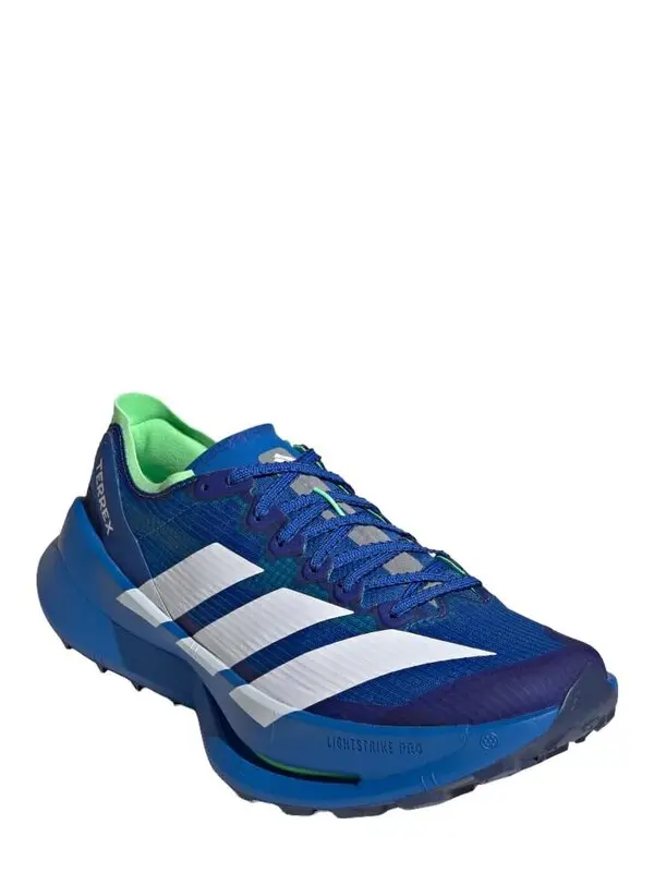 Adidas Terrex Agravic Speed Ultra 2 Trail Running Shoes - Blue / Cloud White / Lime Burst
