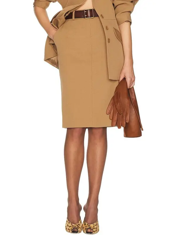 HELSA Pencil Skirt - Camel